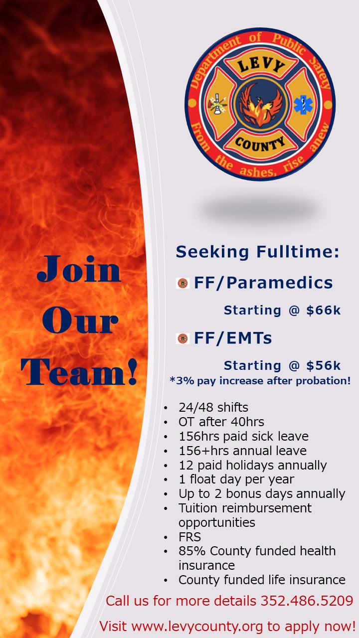 Join The LCDPS Team Today! - Levy County Department of Public Safety